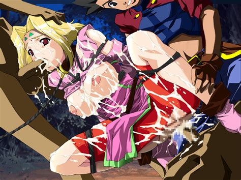 rule 34 1girls anal blonde hair bondage breasts breasts out bukkake