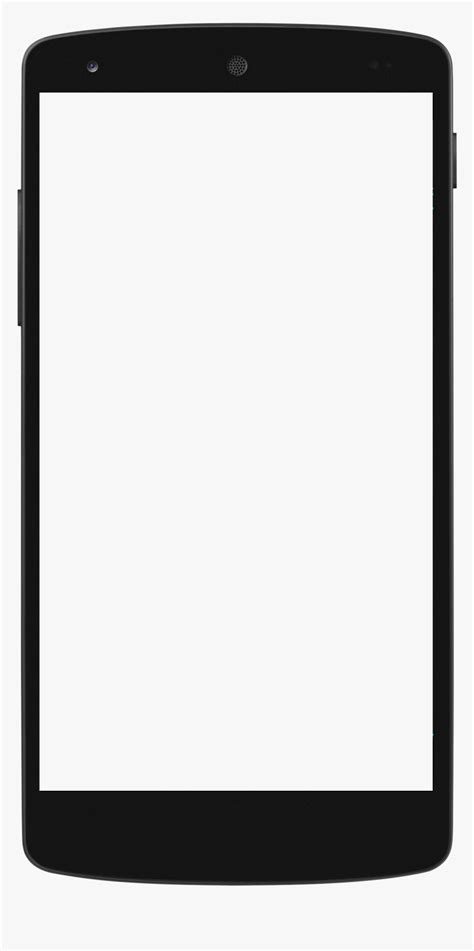 Blank Smartphone Png Blank Android Phone Template Transparent Png