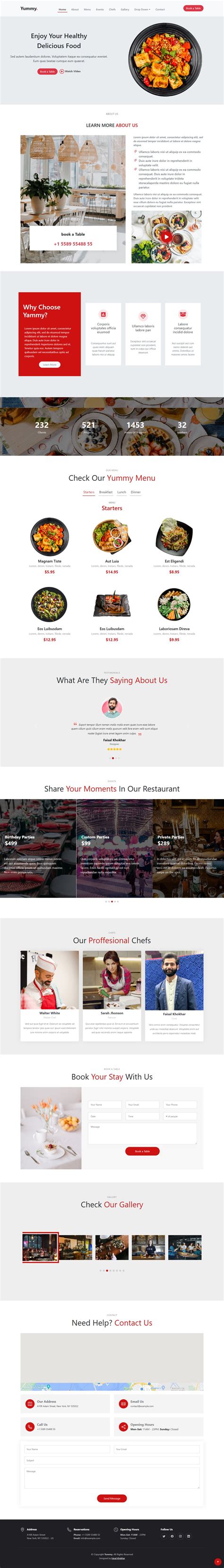 Recently I Complete It Html Css And Javascript Fully Responsive Yummy