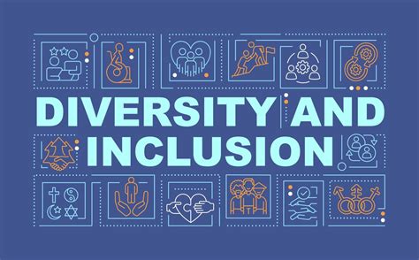 Diversity And Inclusion Word Concepts Dark Blue Banner 16090218 Vector Art At Vecteezy