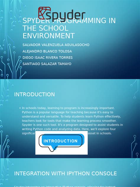 Spyder Programming In The School Environment Pdf