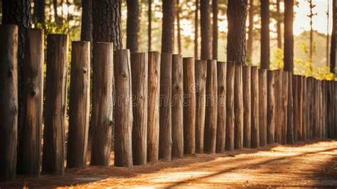 Wood Pine Wooden Post Texture Stock Illustration Illustration Of
