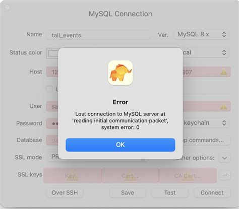 Laravel Cant Workout Why Tableplus Refuses To Connect To Db With Sail 0n 3307 Stack Overflow