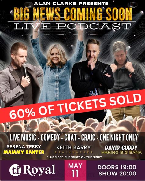 Tickets For My Next Live Show In Castlebar Are Now 60 Sold Dont Miss