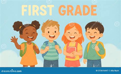 First Day Of First Grade Lettering Calligraphy White Phrase On Black Ellipse Decorative School