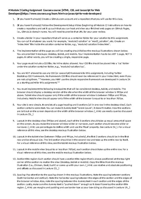 Module 2 Coding Assignment Coursera Course If You Havent Already Create A Github Account