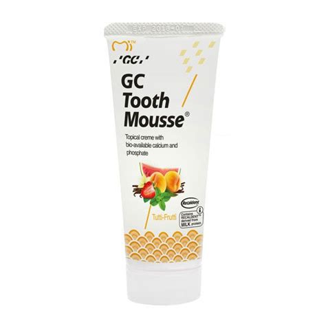 Gc Tooth Mousse Export Package Tutti Frutti 40 Gm Tube Topical Cream