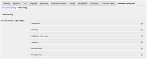 Custom Product Tabs Manager Documentation Woocommerce