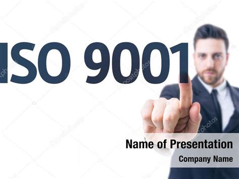 Pointing Business Man Text Iso Powerpoint Template Pointing Business Man Text Iso Powerpoint