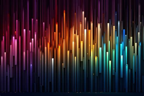 Padrão De Gráfico De Barras De Cores Analítico Imagem Premium Gerada Com Ia