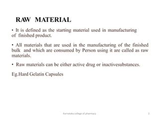 QC QA S ABHISHEK RAW MATERIAL Pptx