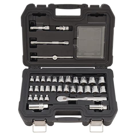 Dewalt 3 8 In Drive Combination Socket Set With Ratchet 34 Piece The Home Depot Canada