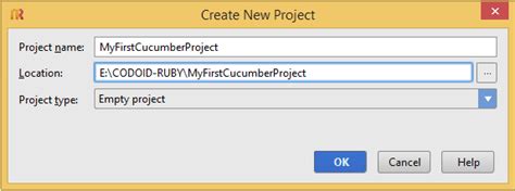 Creating A Ruby Cucumber Project Codoid