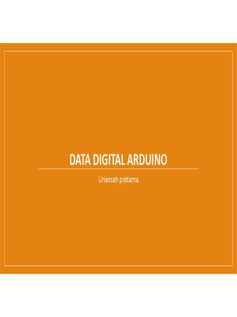 Data Digital Arduino Pdf Komputer