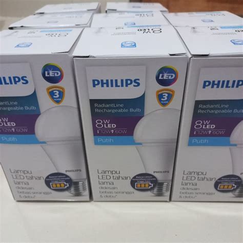 Jual Lampu Emergency Philips Watt Philips Radiantline Rechargeable Led Bulb Shopee Indonesia