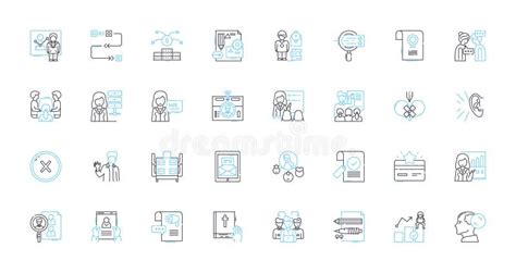 Allied Parties Linear Icons Set Unity Collaboration Coalition Partnership Friendship