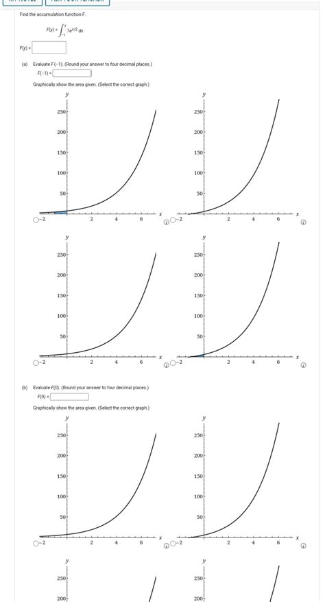solved find the accumulation function f [