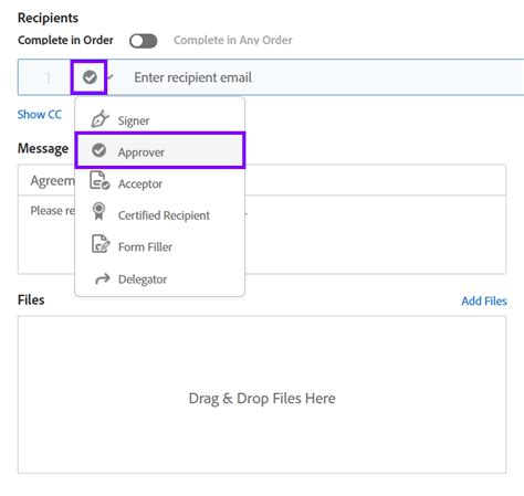Recipient Roles Available In The Adobe Sign Adobe Product Community 11749854