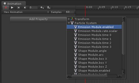 Animation Clip Cannot Key Particle Systememission Moduleenabled