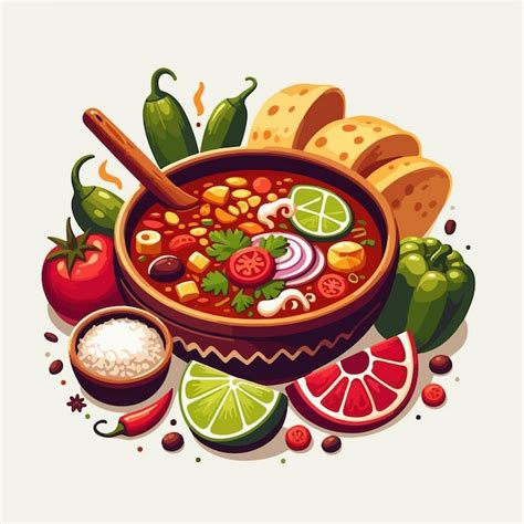 Mexican Food Cartoon Premium Ai Generated Vector