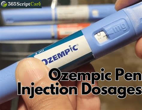 Ozempic Pen Injection Dosages 05 Mg 1 Mg Or 2 Mg 365scriptcare