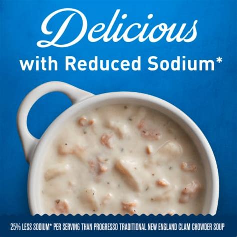 Progresso Reduced Sodium New England Clam Chowder Canned Soup Oz Kroger