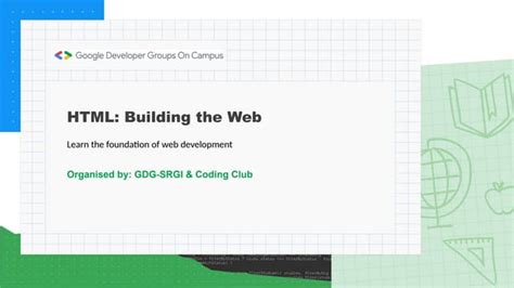 Gdgworkshop 3 On Web Development Html And Css Ppt