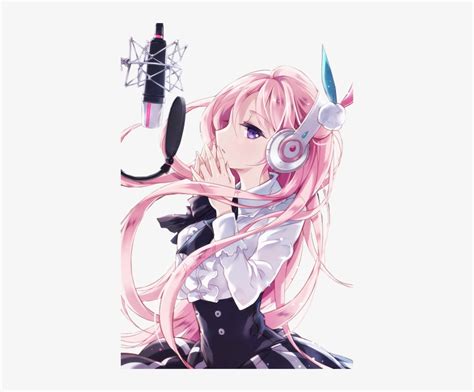 Anime Girl With Microphone