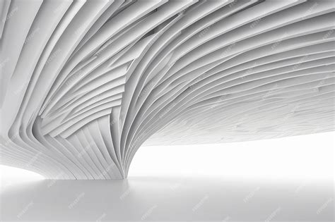 Premium Photo Abstract Of White Curved Architectural Pattern Backgroundconcept Of Future