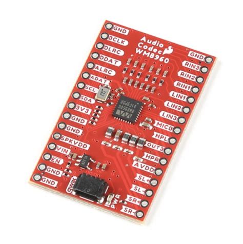 Breakout Codec Audio SparkFun WM Qwiic