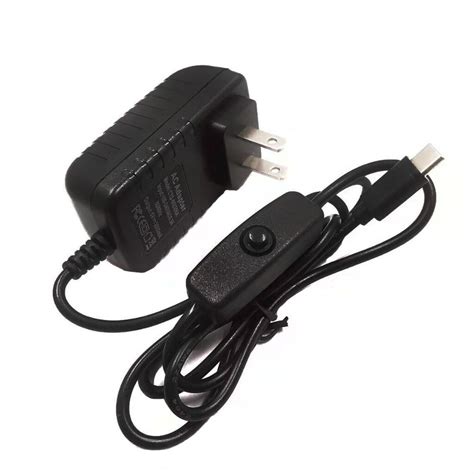 แหล่งจ่ายไฟ Switching Power Supply Ac To Dc Adapter แบบ Usb C แรงดัน 5v จ่ายกระแสได้ 3a สำหรับ