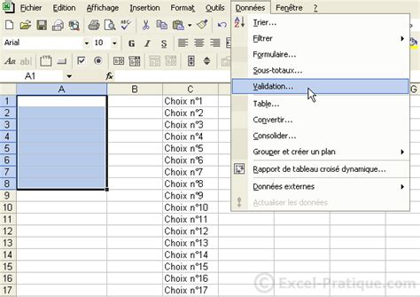 Apprendre Excel Listes Déroulantes Multiples Validation