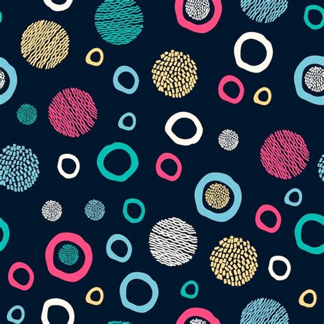 Premium Vector Seamless Pattern Dark Background Outer Space Concept