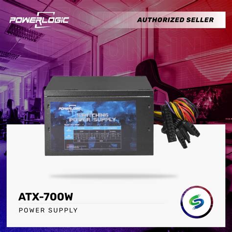 Steq Powerlogic Atx 700w 20 4 Pin Switching Power Supply Psu Shopee