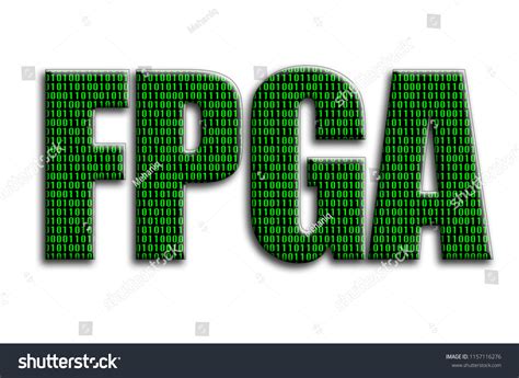 Fpga Inscription Has Texture Photography Which Stock Illustration