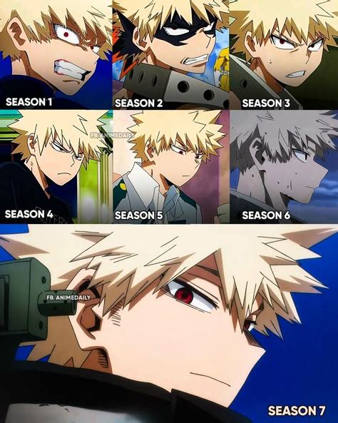 Bakugou Different Hairstyles