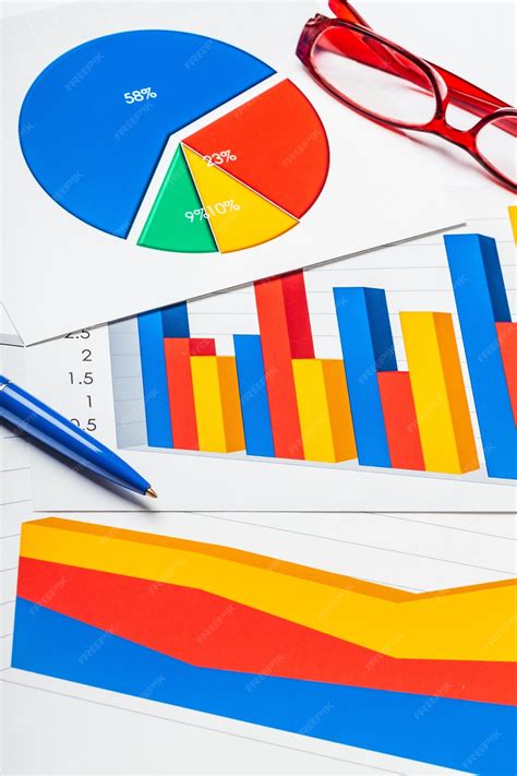 Premium Photo Business Charts Bar Chart Data Analysis Financial Chart