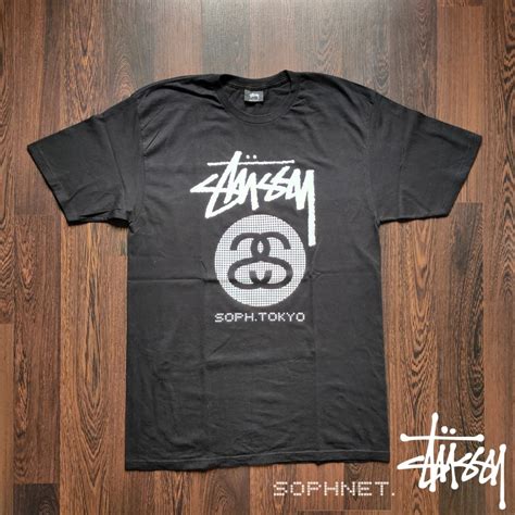 Rare Stussy X Sophnet Tokyo Black Shirt Mens Fashion Tops And Sets