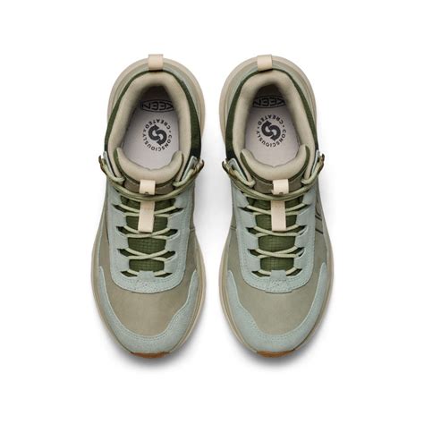 Womens Leiki Leather Hiking Boot Green Keen Footwear Uk