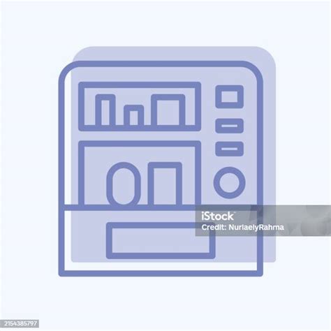 아이콘 자판기 도시 기호와 관련이 있습니다 투톤 스타일 심플한 디자인 일러스트레이션 경찰관에 대한 스톡 벡터 아트 및 기타 이미지 경찰관 고객 기체 물리 구조