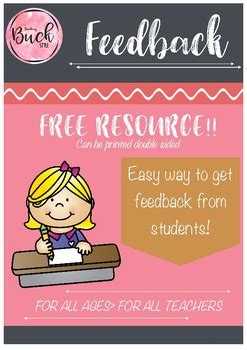 Ready To Use Teacher Feedback Sheets By Teachingbakerstyle Tpt