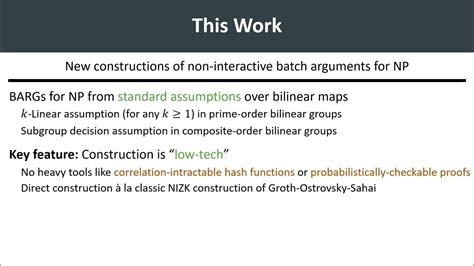Batch Arguments For Np And More From Standard Bilinear Group
