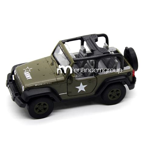 Jual Diecast Miniatur Mainan Mobil Militer Jeep Rubicon Militer Metal Shopee Indonesia