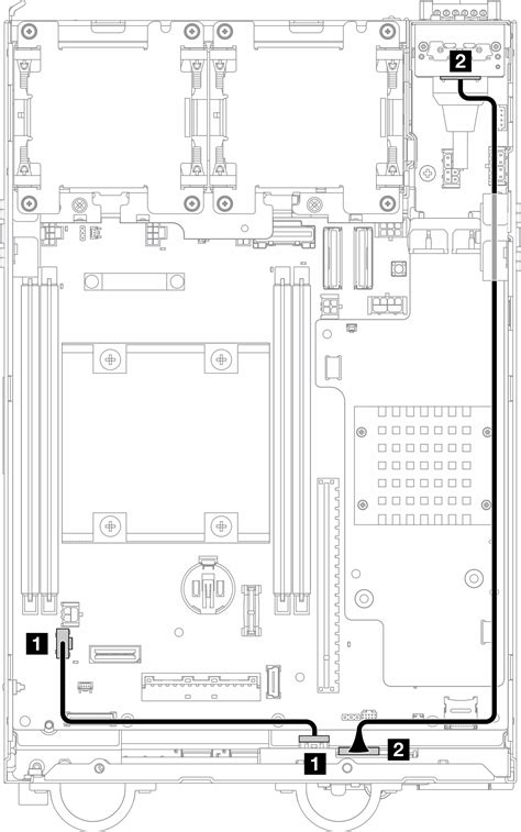 Operator Panel Cable Routing Thinkedge Se360 V2 Lenovo Docs