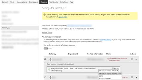 solved error at time refresh scheduler microsoft fabric community