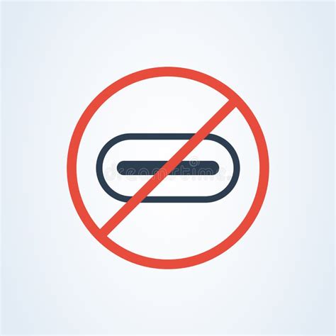 Vector Usb Type C Port And Usb C Delete Flash Usb C Cable Stock Vector Illustration Of