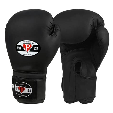 Pro Usa Boxing Gloves Matte Black Pubgmb
