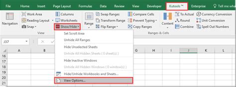 How To Show Or Hide Horizontal Vertical Scroll Bar In Microsoft Excel