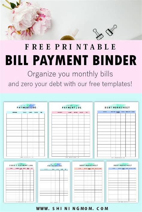 Free Printable Monthly Bills Organizer Budget Planner Free Budget