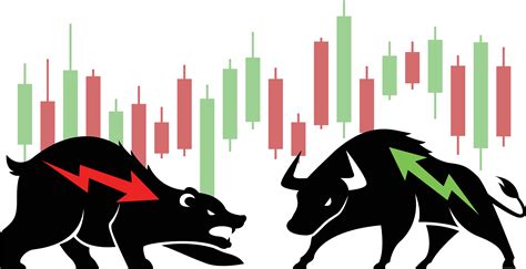 مجموعه عکس گاو در مقابل خرس به معنای بازار گاوی و خرسی